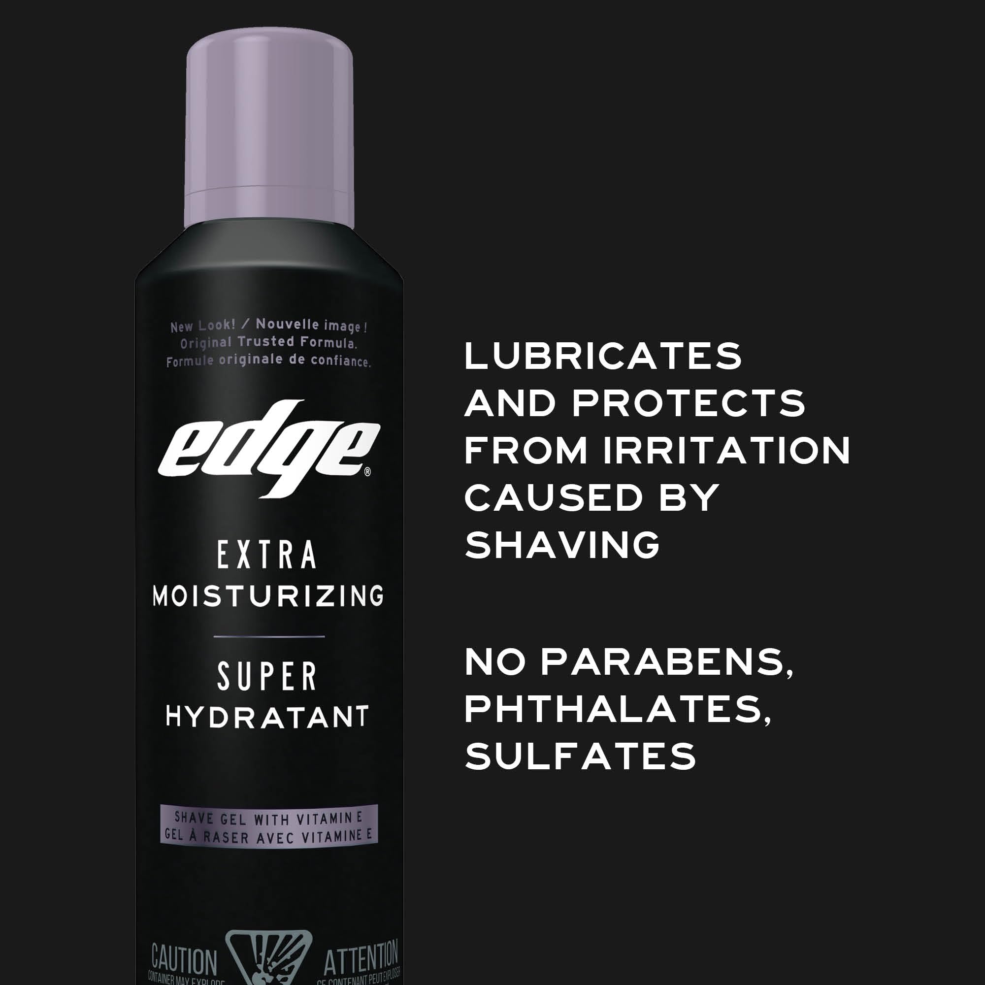Edge Extra Moisturizing Shaving Gel, 198g