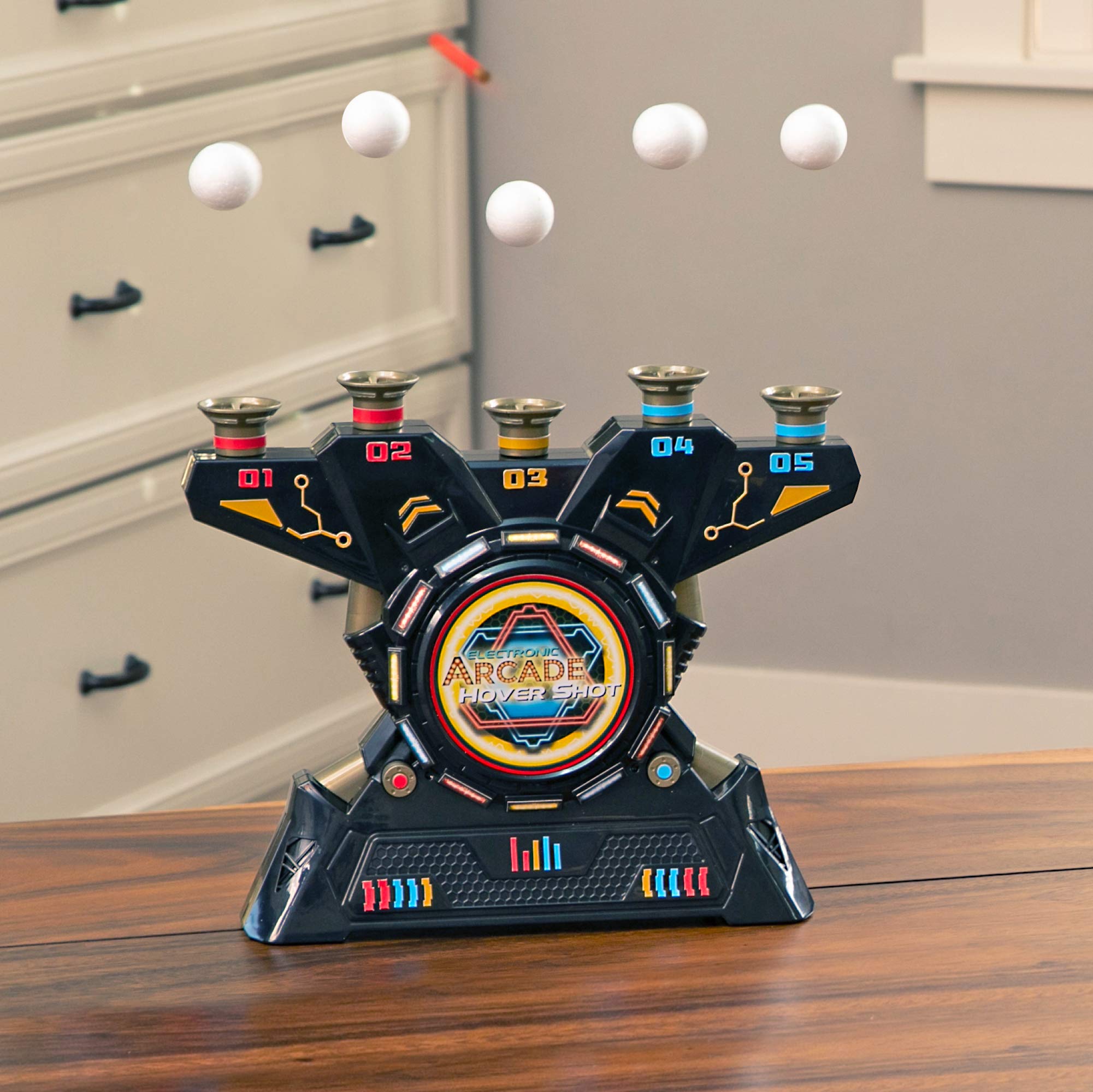 Fat Brain Toys Electronic Arcade Hover Shot 2 Player - 2 Player Electronic Arcade Hover Shot Games for Ages 6 to 11