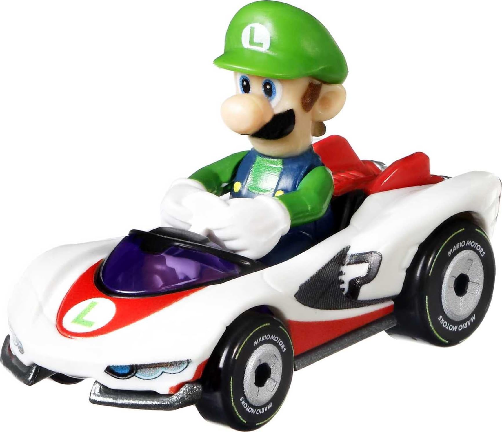 Hot Wheels Mario Kart Track Set & Toy Car, Piranha Plant Slide Playset with First-Appearance Yoshi Kart Vehicle & Gravity Launcher