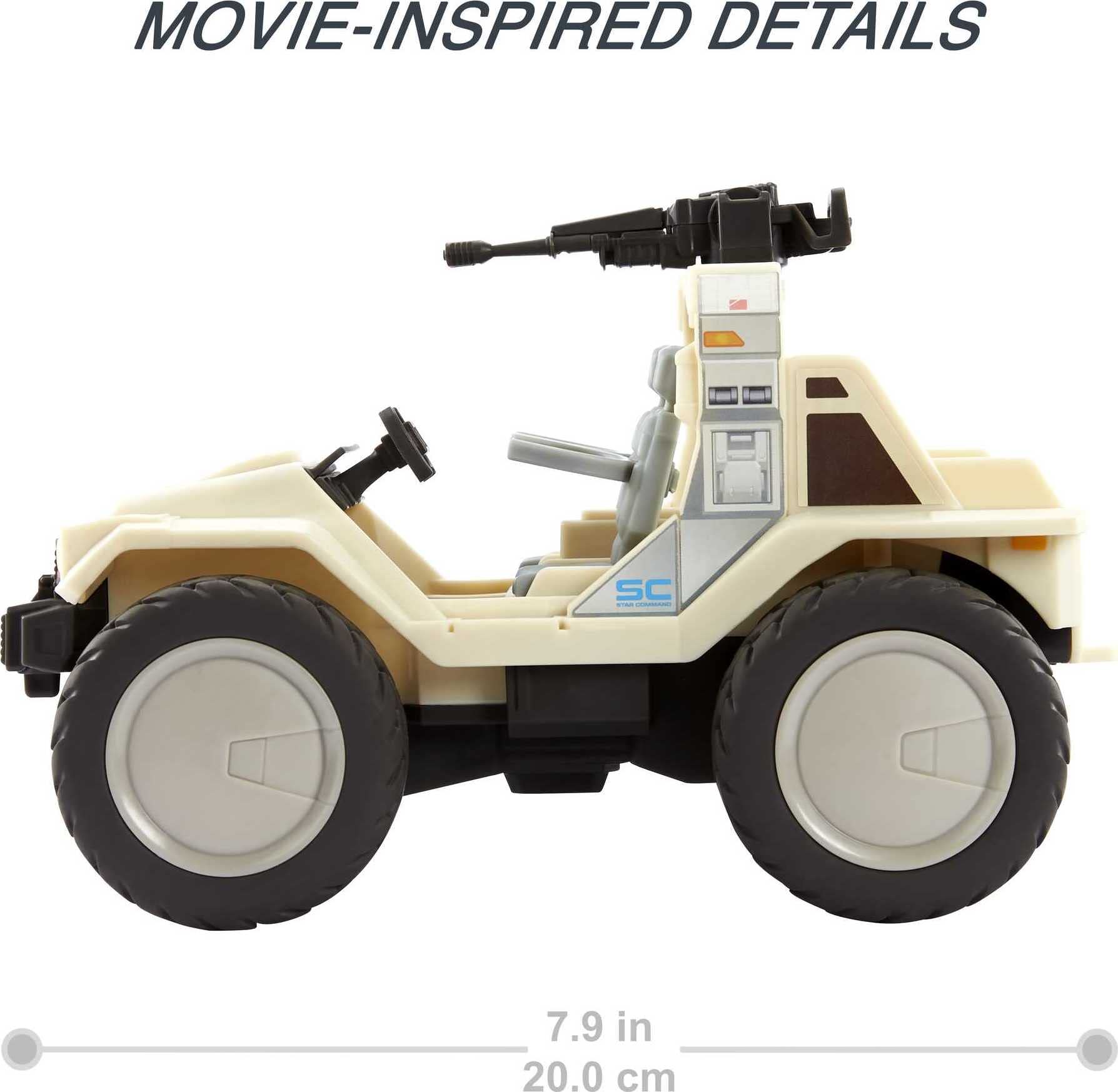 Hot Wheels Mattel Disney and Pixar RC, Remote-Control Lightyear Space Commander UTV for Collectors & Kids