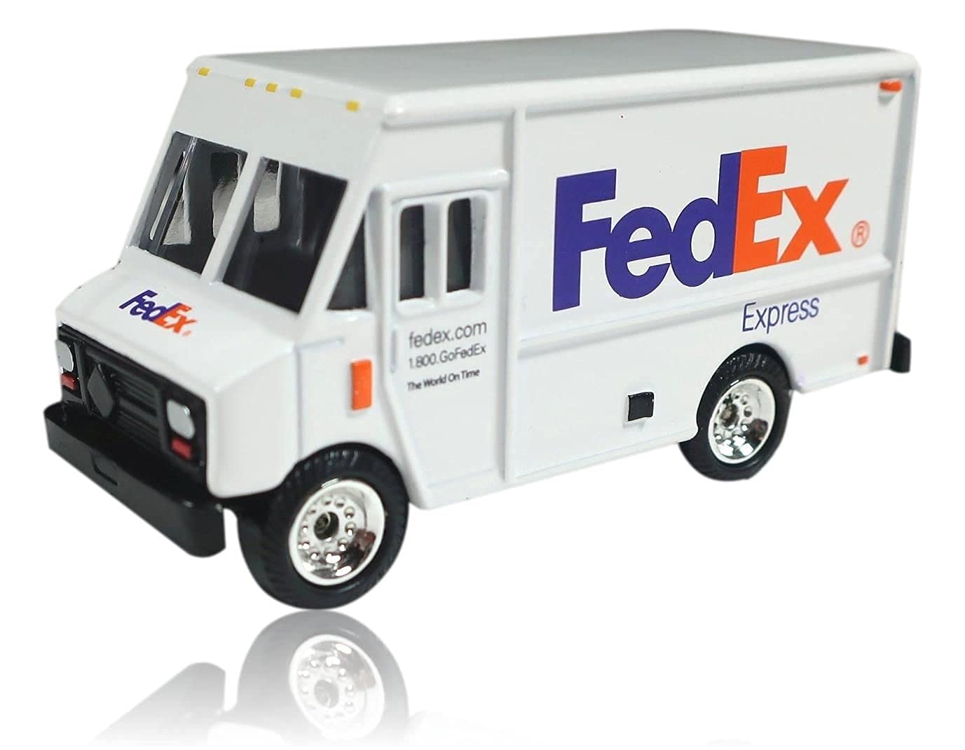 FedEx Express Miniature Delivery Truck - 3" Length - Scale 1:64 - Gauge S - Sold as a Display or Collectable Item, Not as a Child's Toy