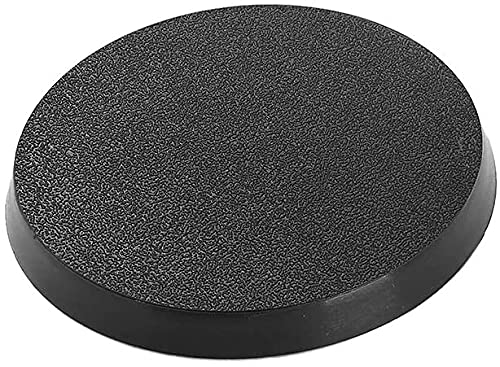 EEcliP 100pcs Round Plastic Model Bases 40mm or 1.57inch for Gaming Miniatures or Wargames Table Games MB540