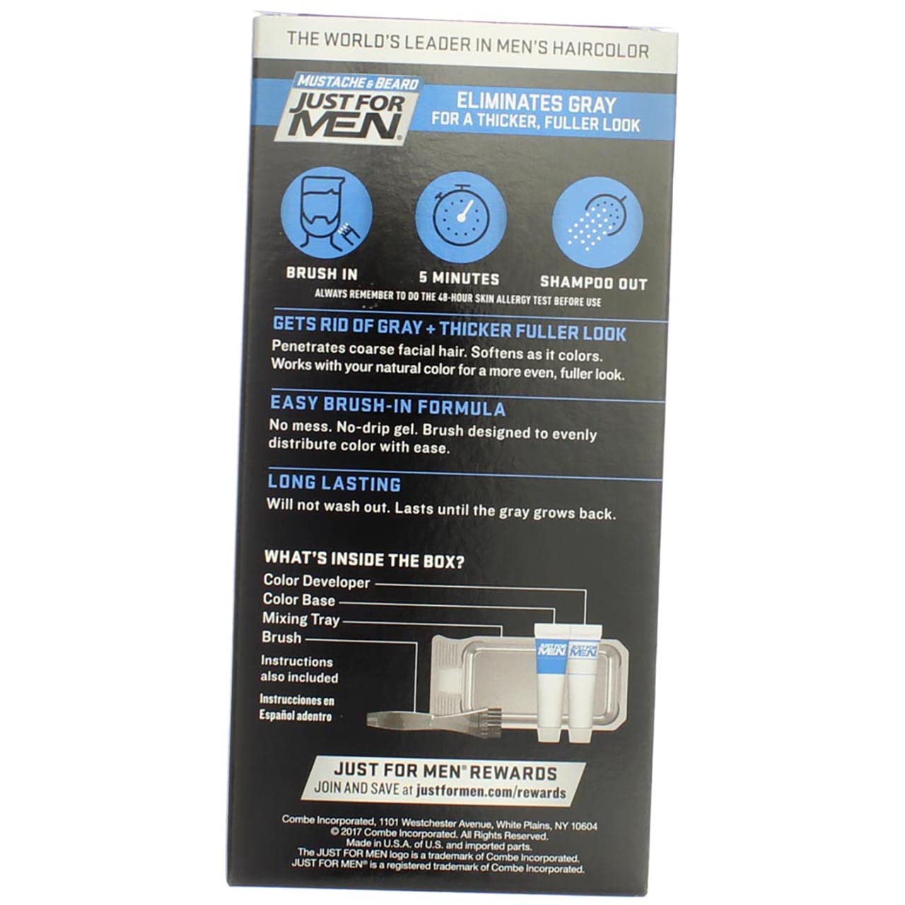 JUST FOR MEN Brush-In Color Gel, Medium-Dark Brown M-40 1 ea (Pack of 2)