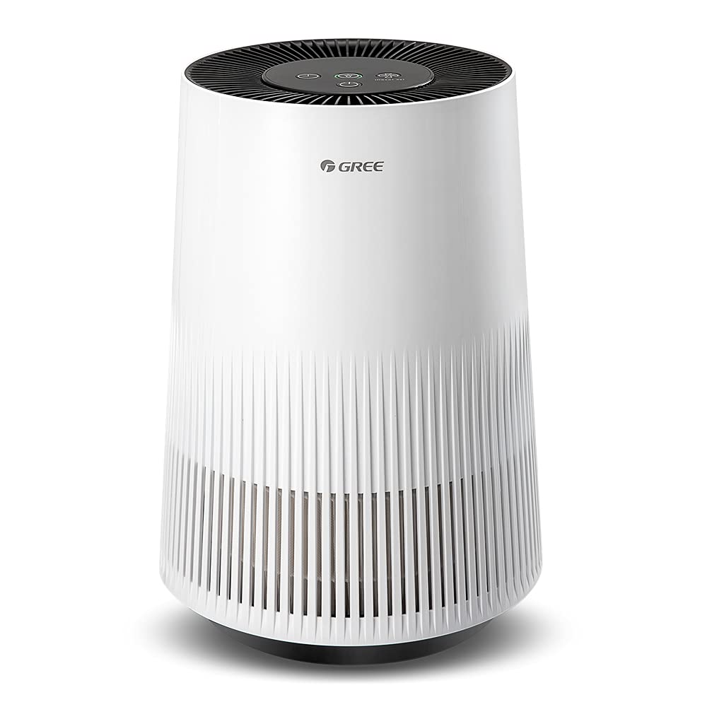 Gree Air Purifiers for Home, with H13 True HEPA Filter for Smoke, Pet, Odor, Dust, Small Air Purifier for Bedroom, Office and Kitchen, Works with Sensors, Quiet