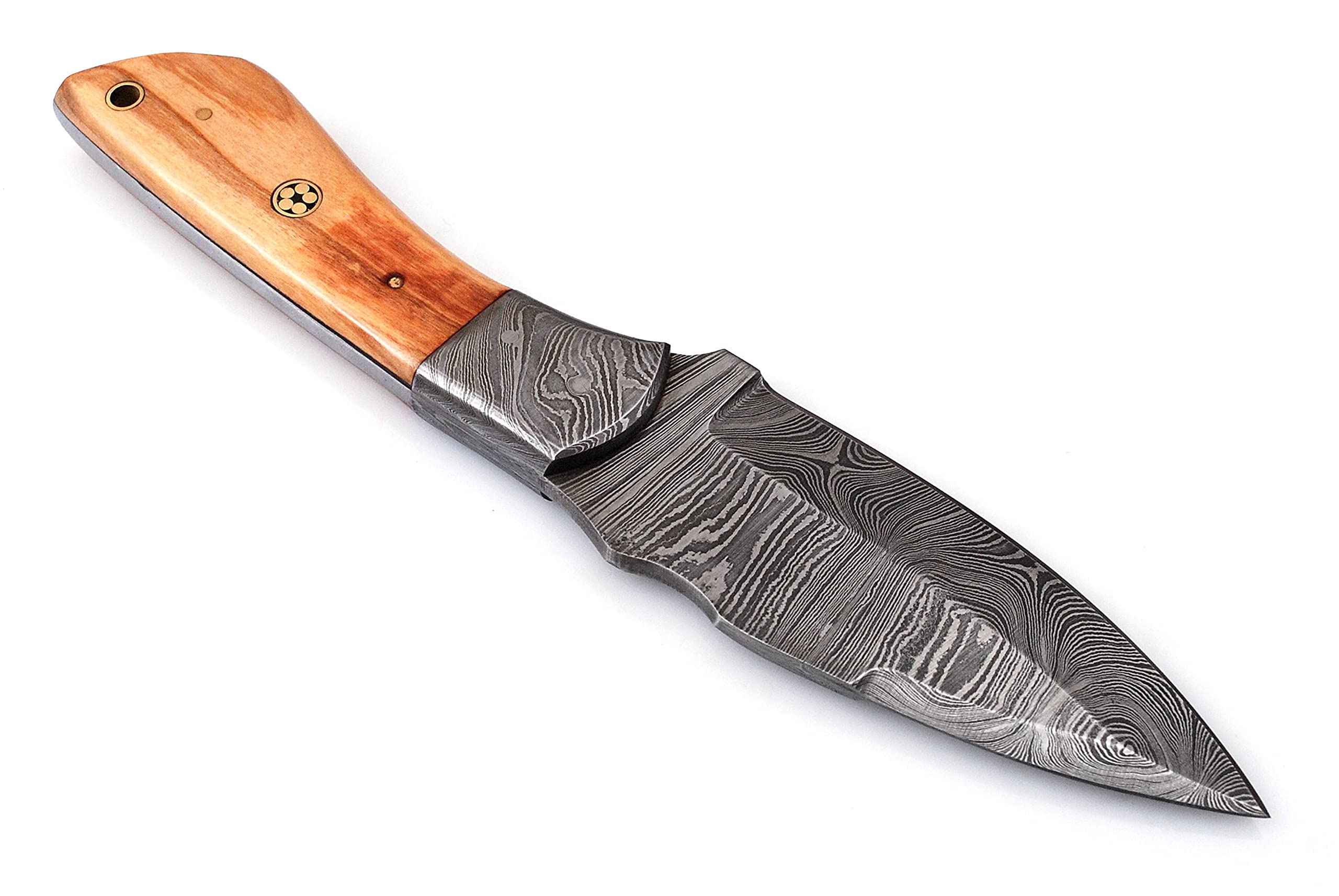 907 Custom Damascus Steel Fixed Blade Survival Full Tang Camping Knife with Sheath GladiatorsGuild (907)