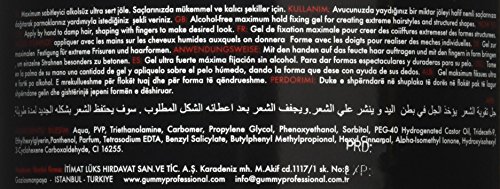 Gummy Alcohol Free Hair Gel, Red, 33.81 Ounce 1000 ml