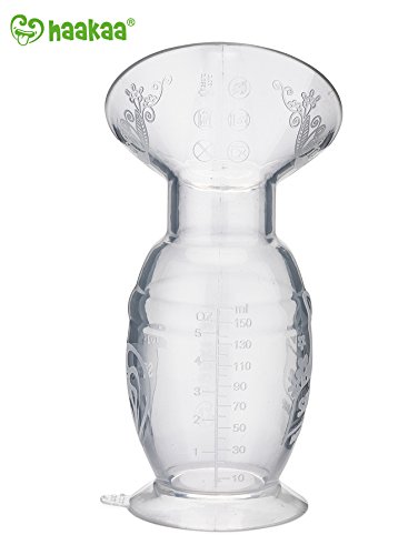 Haakaa New Silicone Breast Pump 150ML with Suction 100% Food Grade Silicone BPA PVC and Phthalate Free (150ml)