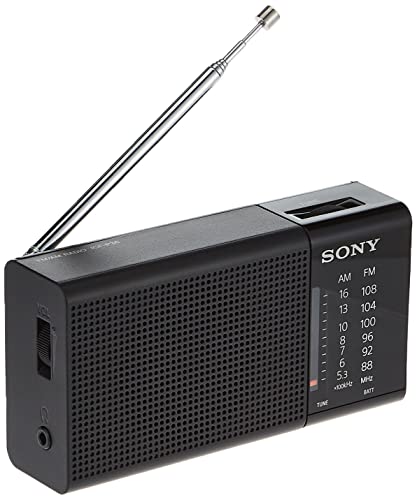 Sony Portable Am/FM Radio Home Audio Radio Black (ICF-P36)