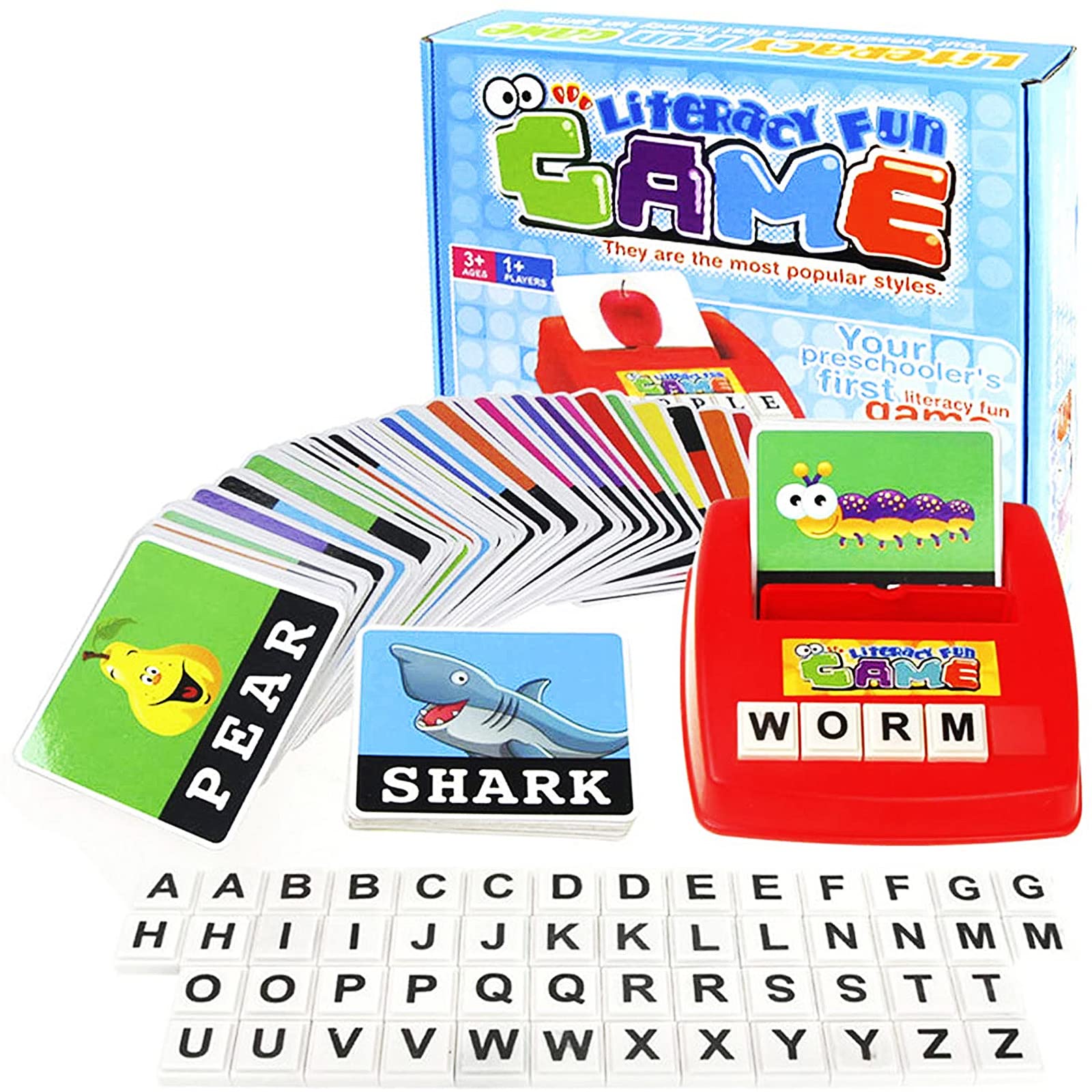 elecnewell Learn to Write Workbook, Numbers Letters Practicing Book Handwriting Educational Montessori Toy for Home Classroom Kindergarten Preschool Kids