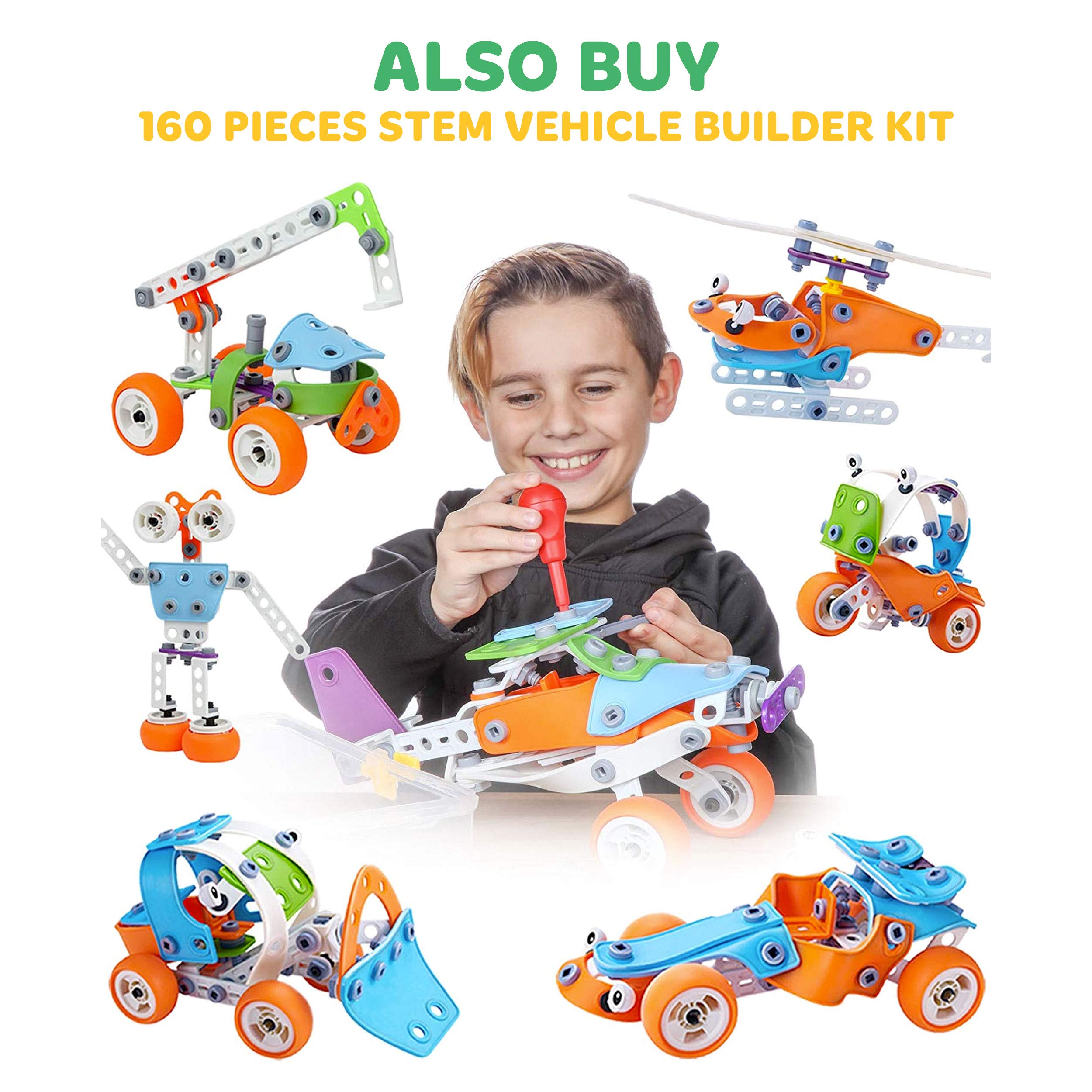 Fine Motor Toys for 4 Years Old & Up, 90-Piece STEM Dinosaur Building Set, Dinosaur Toys for Boys & Girls 4 5 6 7 8 Years Old