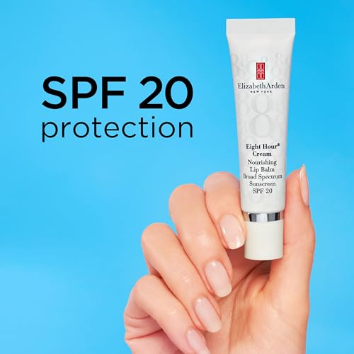 Elizabeth Arden Eight Hour Cream Nourishing Moisturizing Lip Balm,Broad Spectrum Sunscreen SPF 20, 0.5 Ounce
