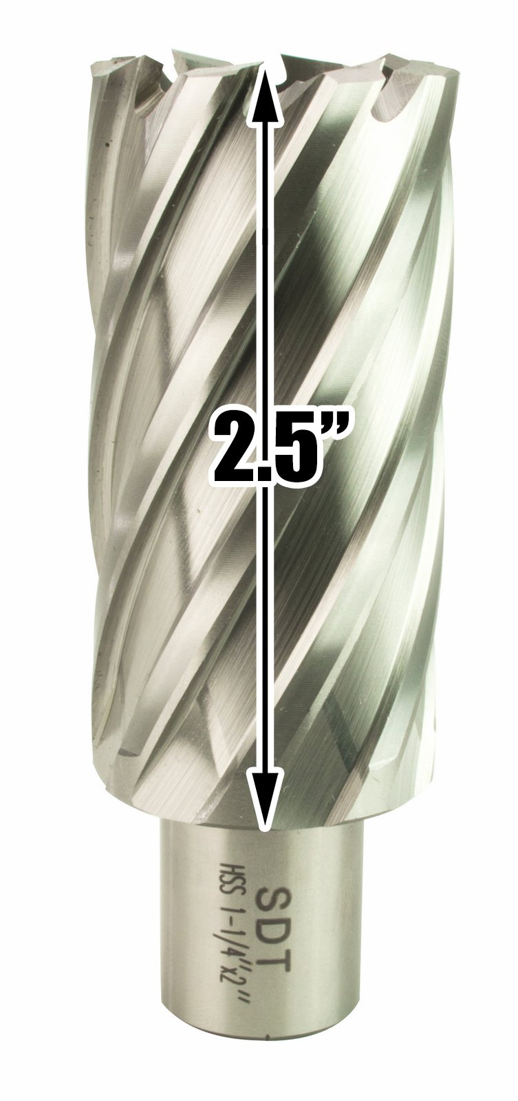 Steel Dragon Tools 1-1/4" x 2" High Speed Steel Annular Cutter with 3/4" Weldon Shank