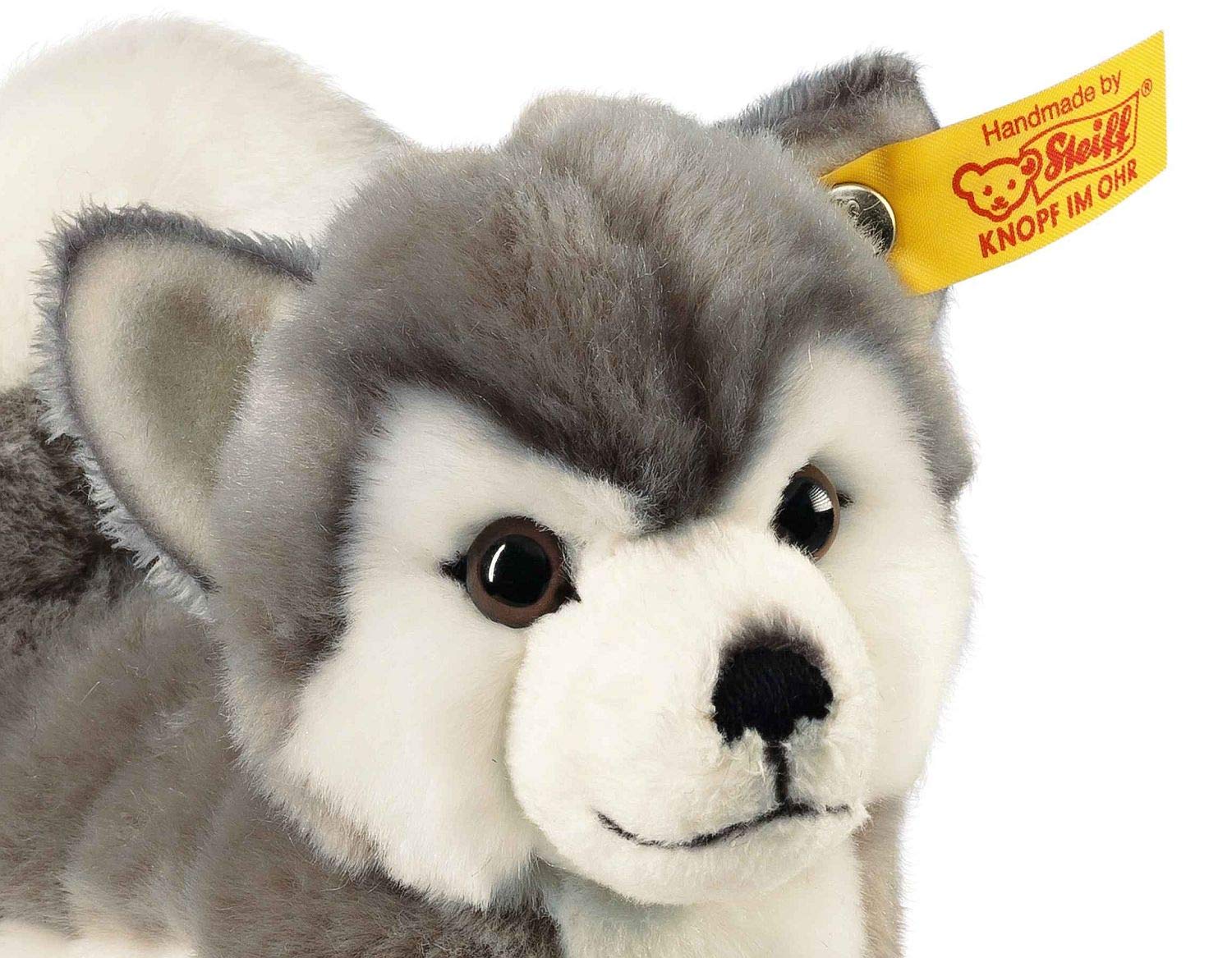 Steiff Bernie Husky Plush, Grey/White
