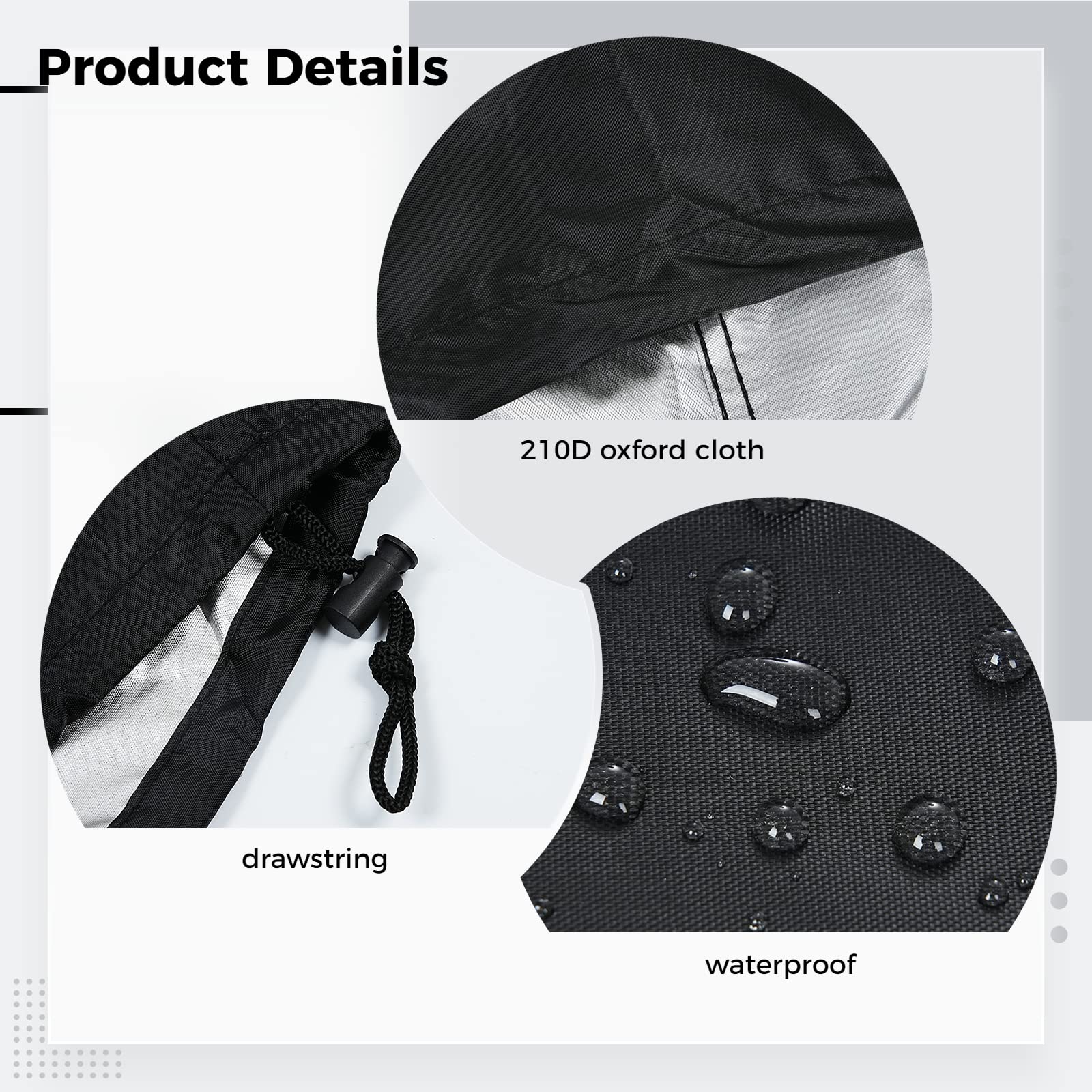 95'' x 24'' x 40'' Rowing Machine Protective Cover, Fitness Equipment Protective Cover, Oxford Fabric, Dustproof Waterproof Covers