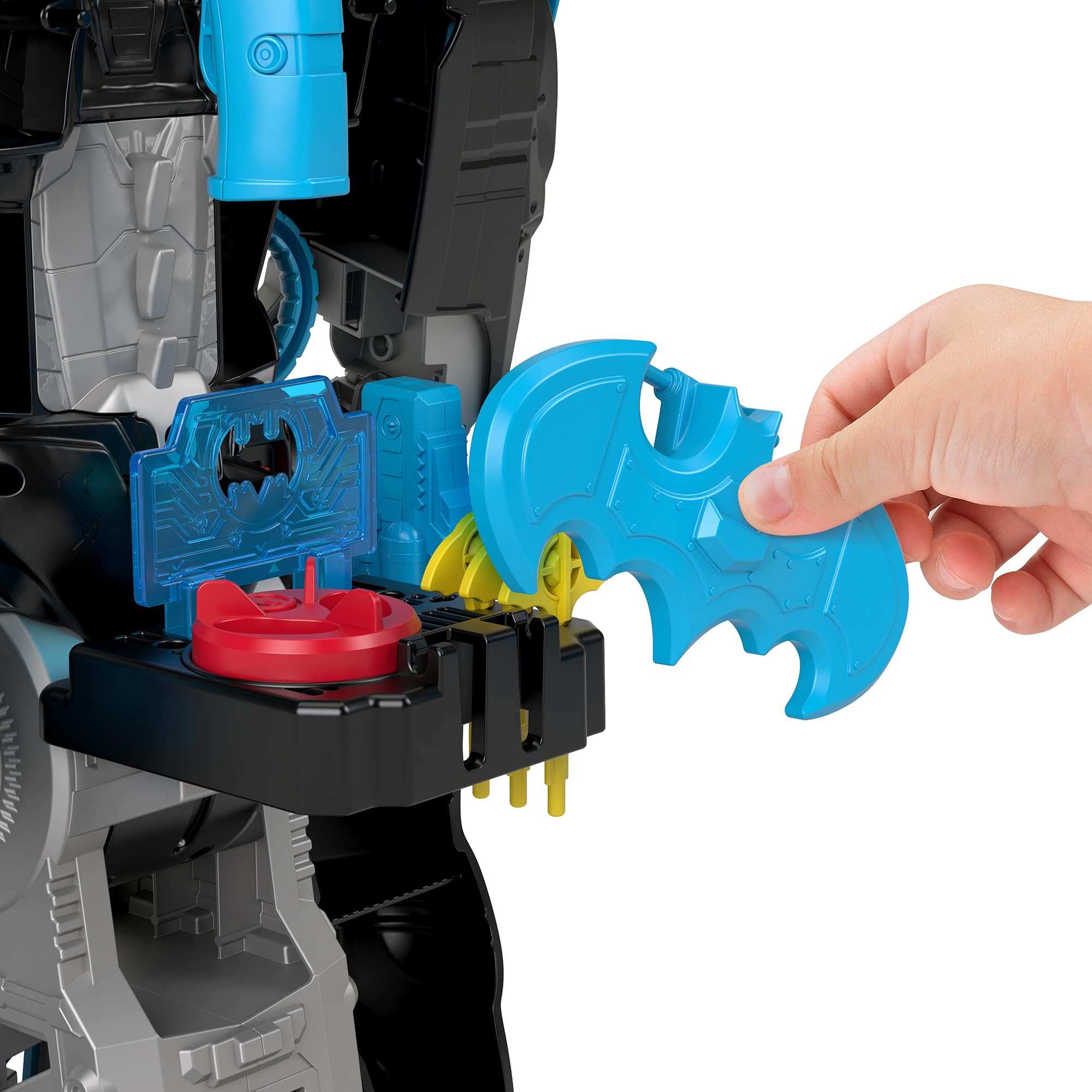 Fisher-Price Imaginext DC Super Friends Batman Toy Bat-Tech Batbot Playset 2-Ft-Tall Robot with Lights & Sounds for Pretend Play Kids Ages 3+ Years​
