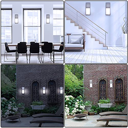 IP64 Waterproof Outdoor Wall Light Decorative Wall Sconce Porch Lamp 8W Energy Saving COB Stair Light Bright and Soft LED Wall Lamp for Home Patio Garden Walkway