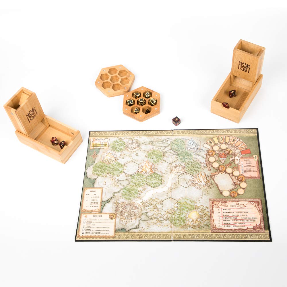 Handcrafted Dice Tower,Dice Box,for RPGs Board Games
