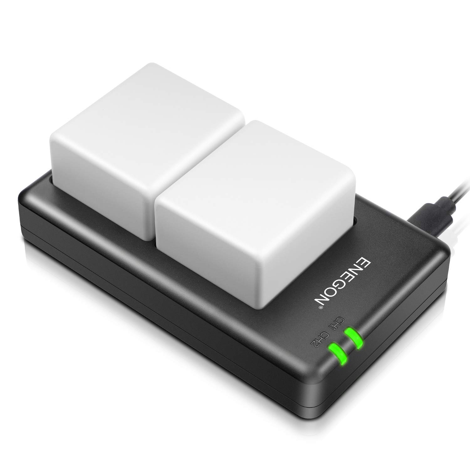 ENEGON Rechargeable Li-ion Battery(2 Pack) and Smart LED Dual Charger Kit ONLY for Arlo Ultra 2, Arlo Pro 3 Camera (VMA5400), NOT Compatible with Arlo Pro/Pro 2, Arlo Go