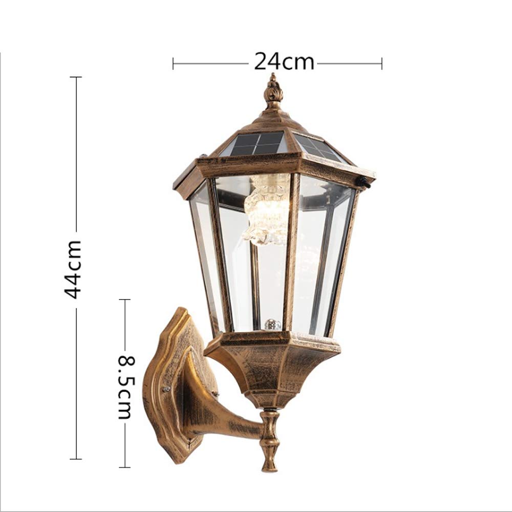 TWTCC Wall Mounted Light Solar Wall Light Outdoor Wall Lamp Outdoor Light Entry Light Door Post Villa Waterproof Garden Wall Light Garden Wall Lantern Home Reading Light