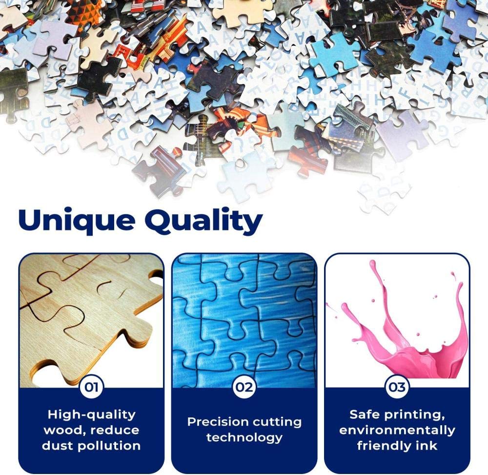 Jigsaw Puzzle Waves-4000piece Jigsaw Puzzle for Kids Every Piece is Unique