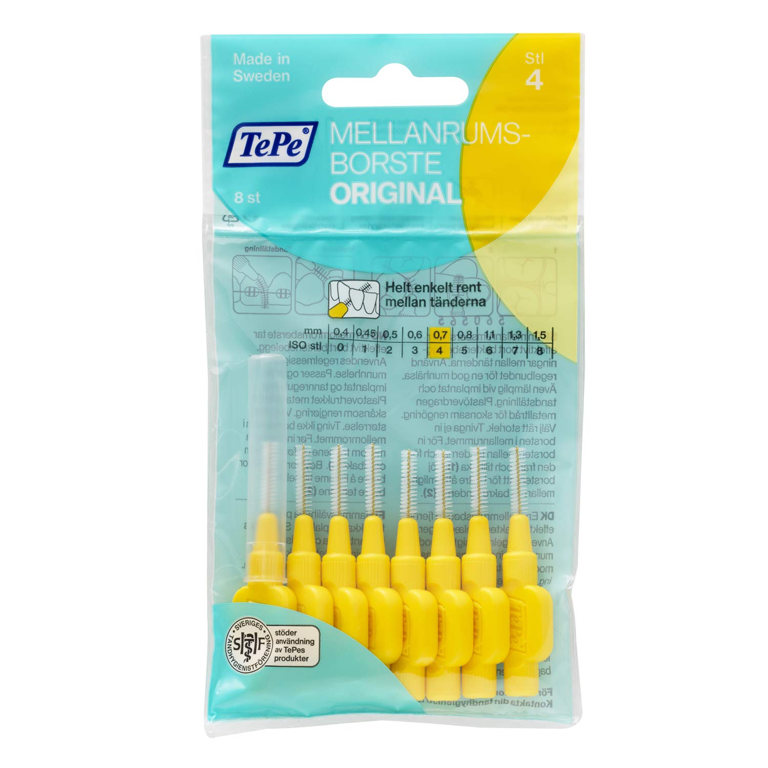 TEPE Interdental Brushes 0.7Mm Yellow - (32 Brushes)