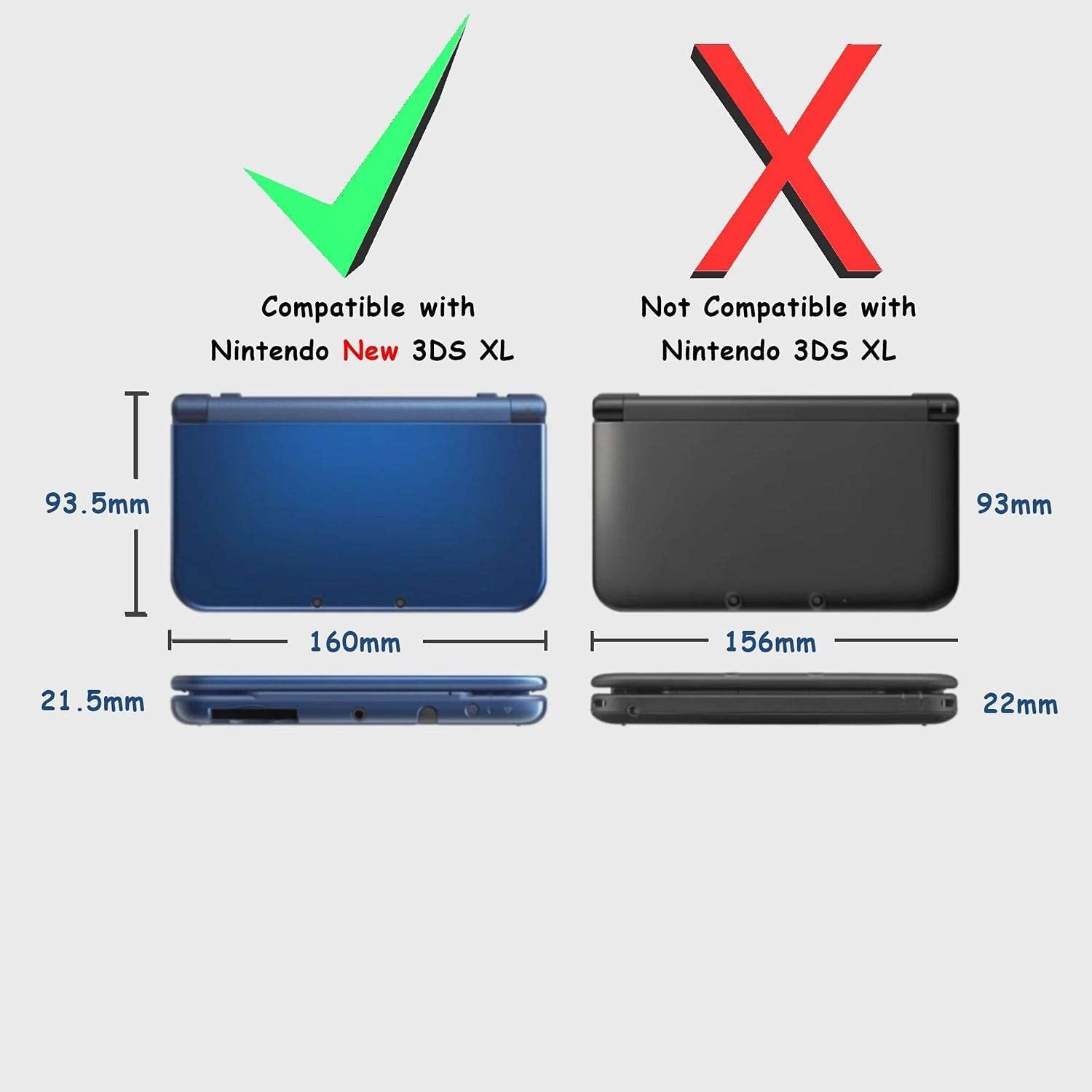 JMXLDS Replacement Glass Top Upper Screen Frame Lens Cover LCD Screen Protector With Adhesive For New 3DS XL LL 2015 Console Blue