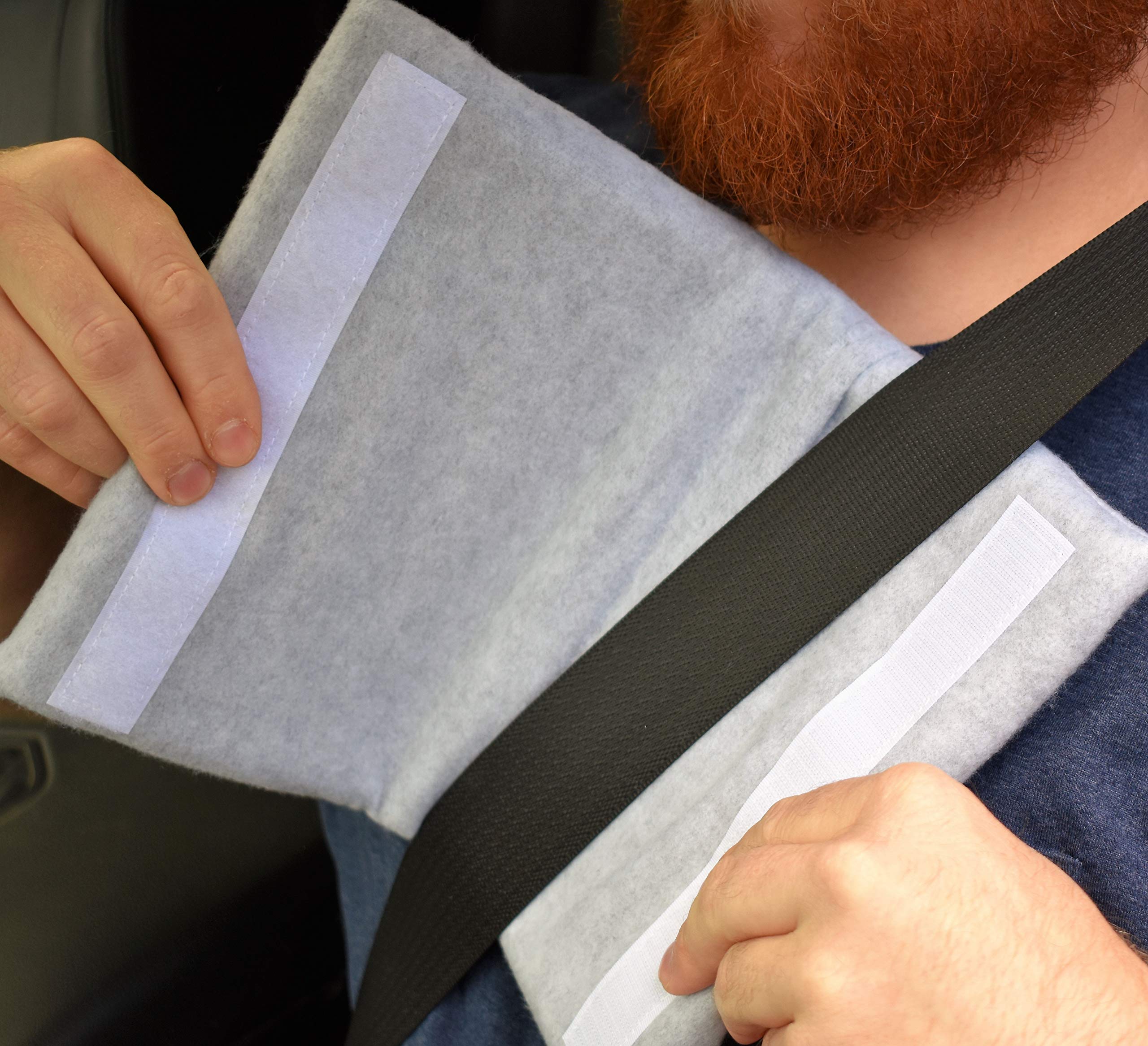 The Chest Buddy-Open Heart Surgery Seatbelt Cushion-Gray