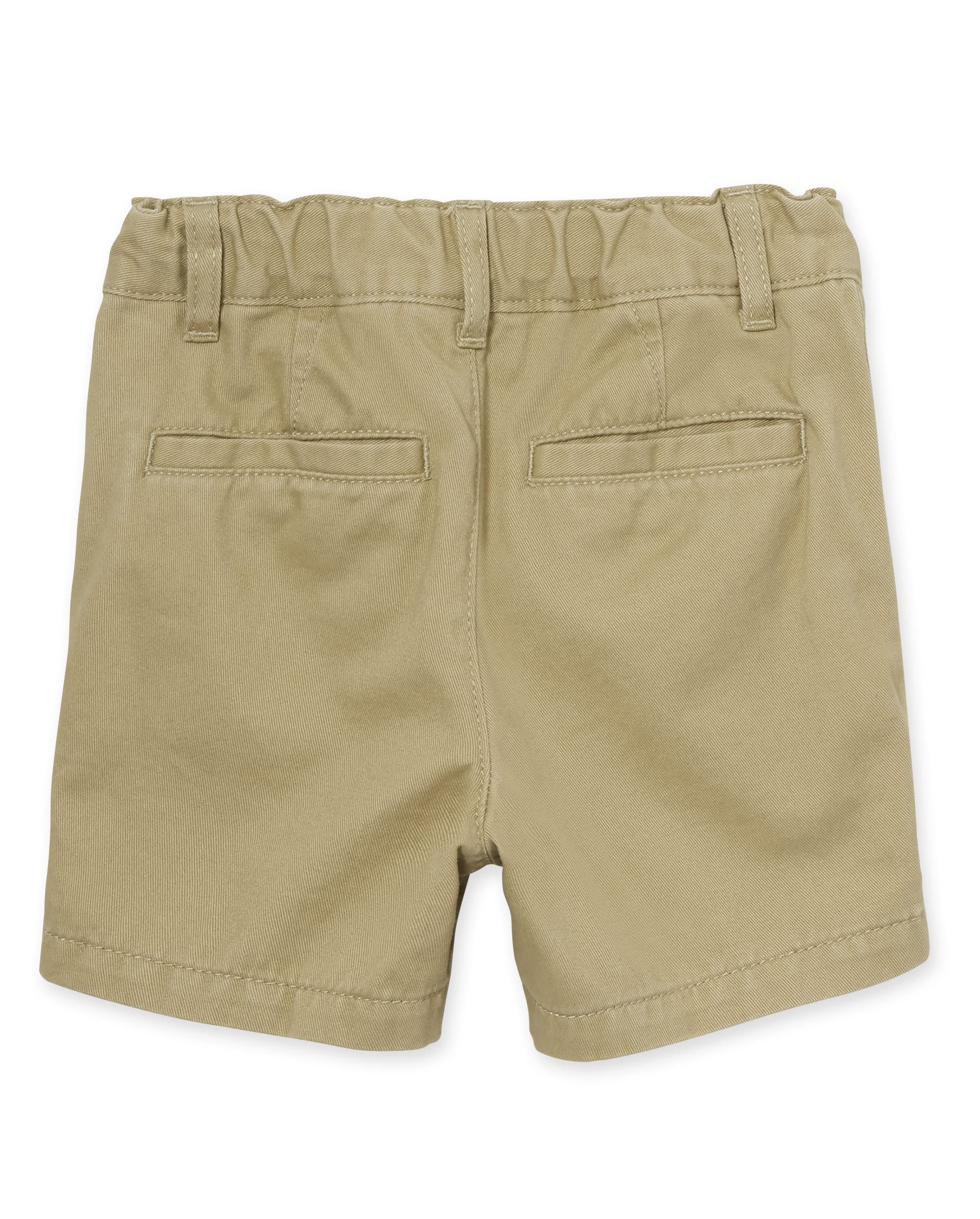 The Children's Place baby boys And Toddler Chino Shorts, Flax Single, 12-18 Months US
