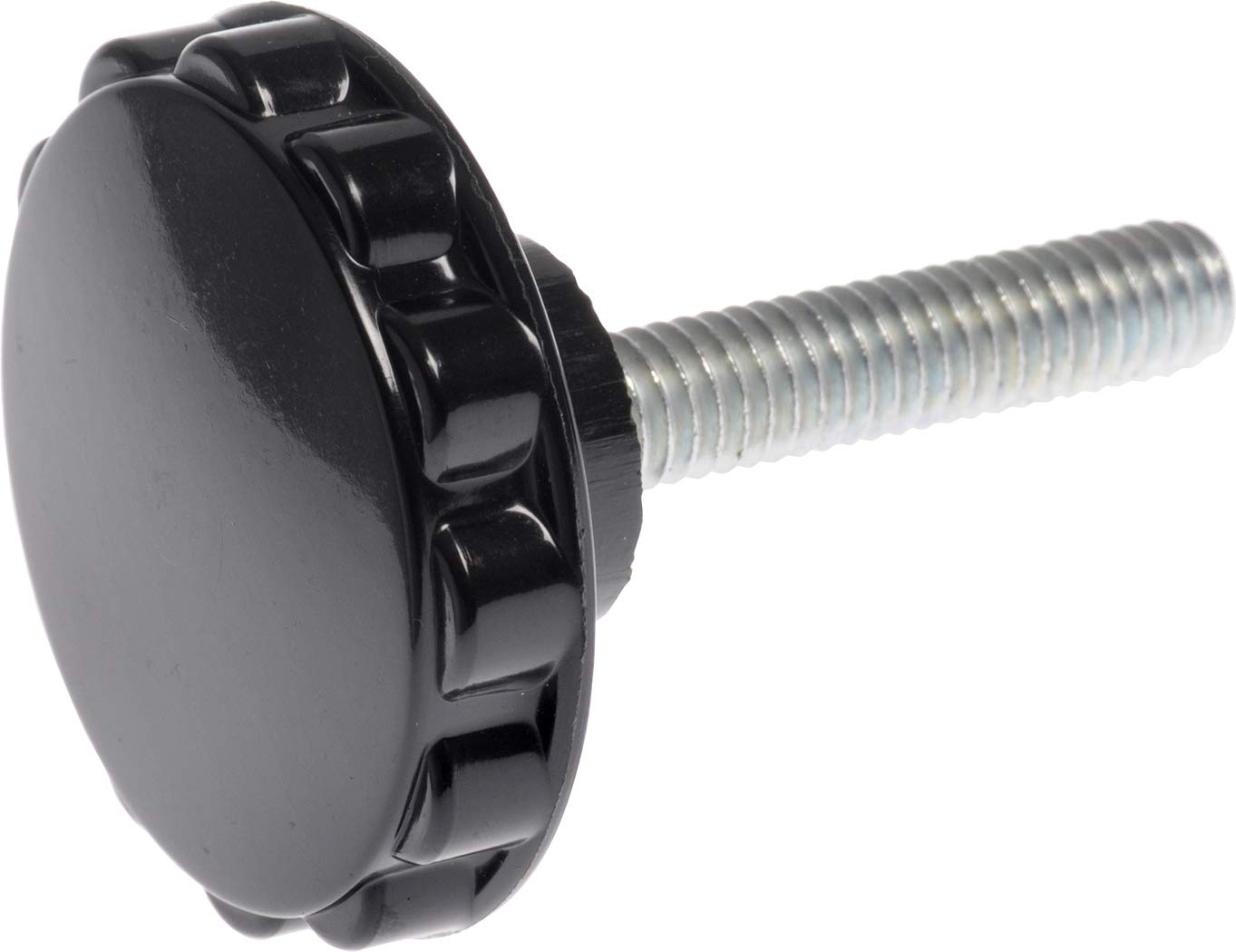 The Hillman Group Clamping Knob 1-1/2” Diameter x ¼”-20 Thread Male, 4-Count (Pack of 1), Black