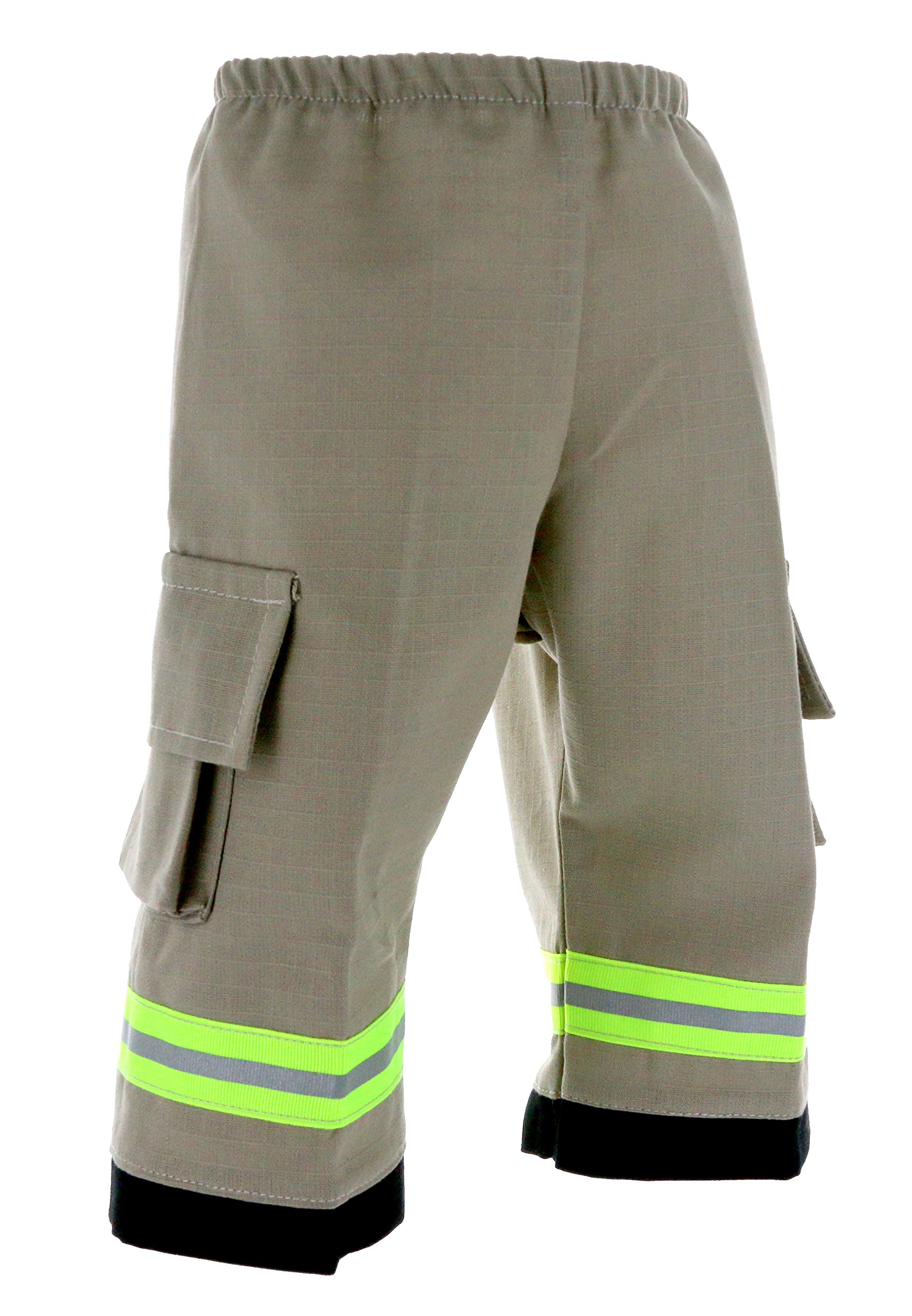 Fully Involved Stitching Firefighter Tan/Yellow Baby Turnout Pants (18 Months)