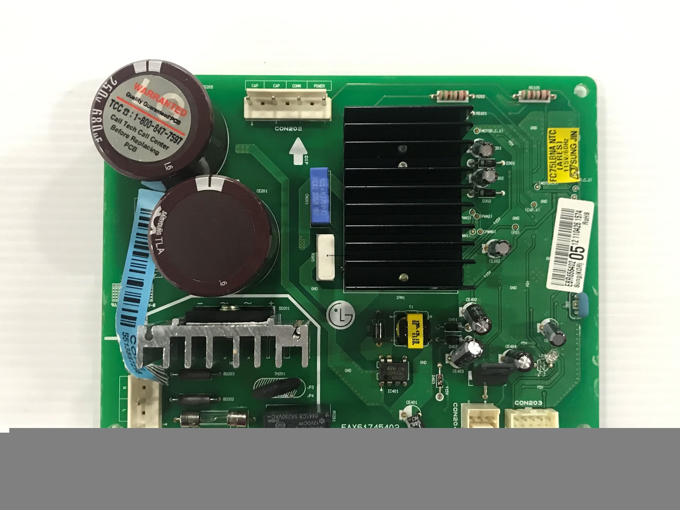 CoreCentric Remanufactured Refrigerator Inverter Replacement for LG EBR65640205