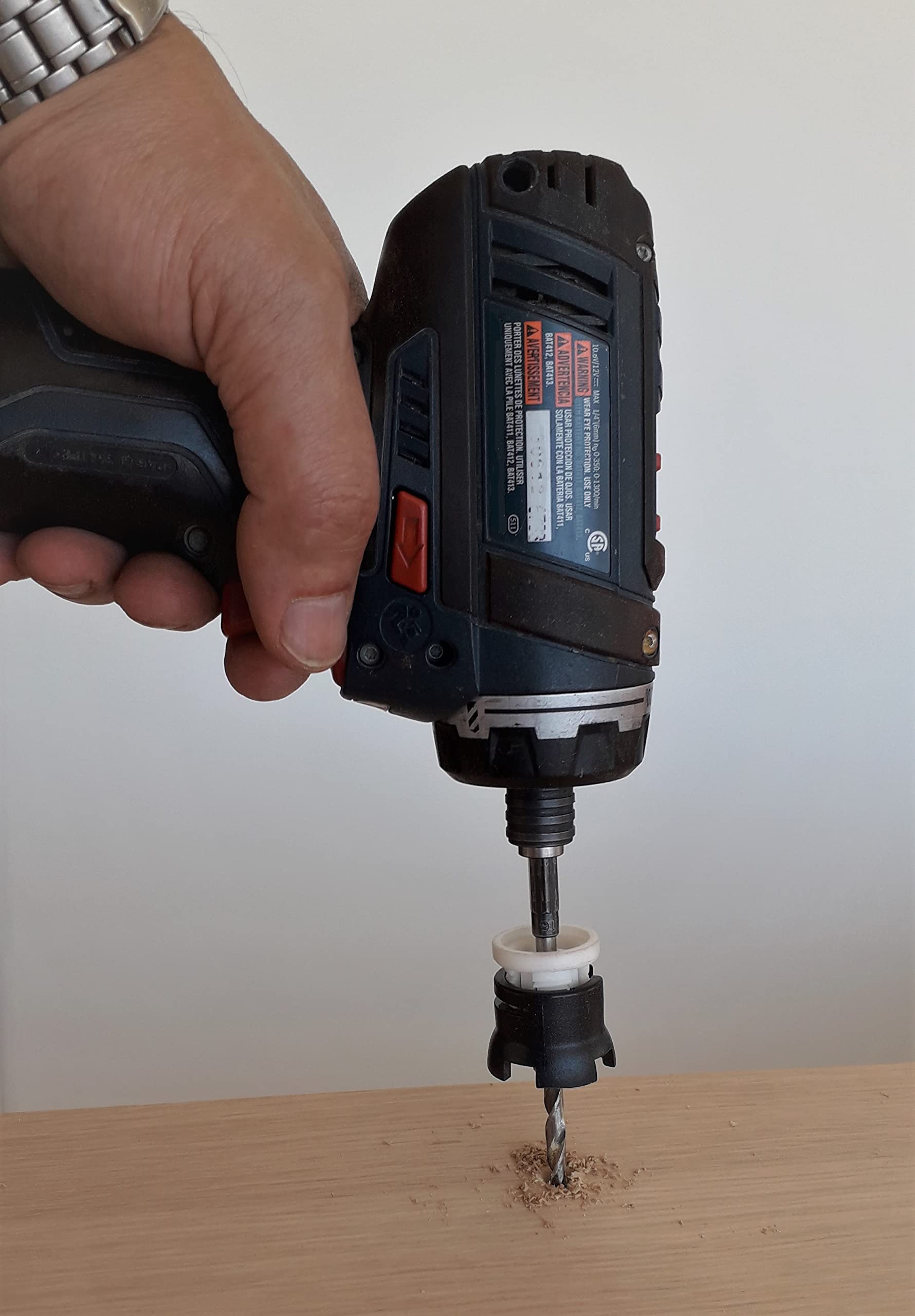 Countersink Buddy Adjustable Depth Stop Attachment for Countersink Drill Bits