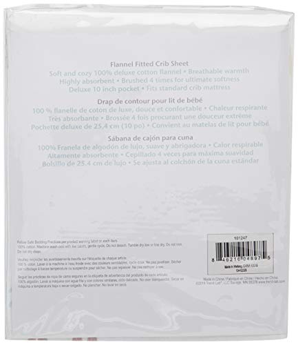Trend Lab Crayon Jungle Deluxe Flannel Fitted Crib Sheet, Multi