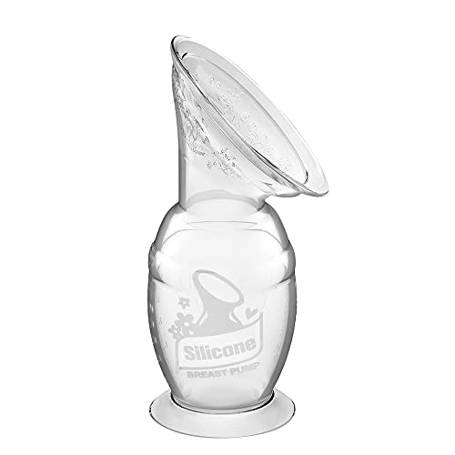 Haakaa New Silicone Breast Pump 150ML with Suction 100% Food Grade Silicone BPA PVC and Phthalate Free (150ml)