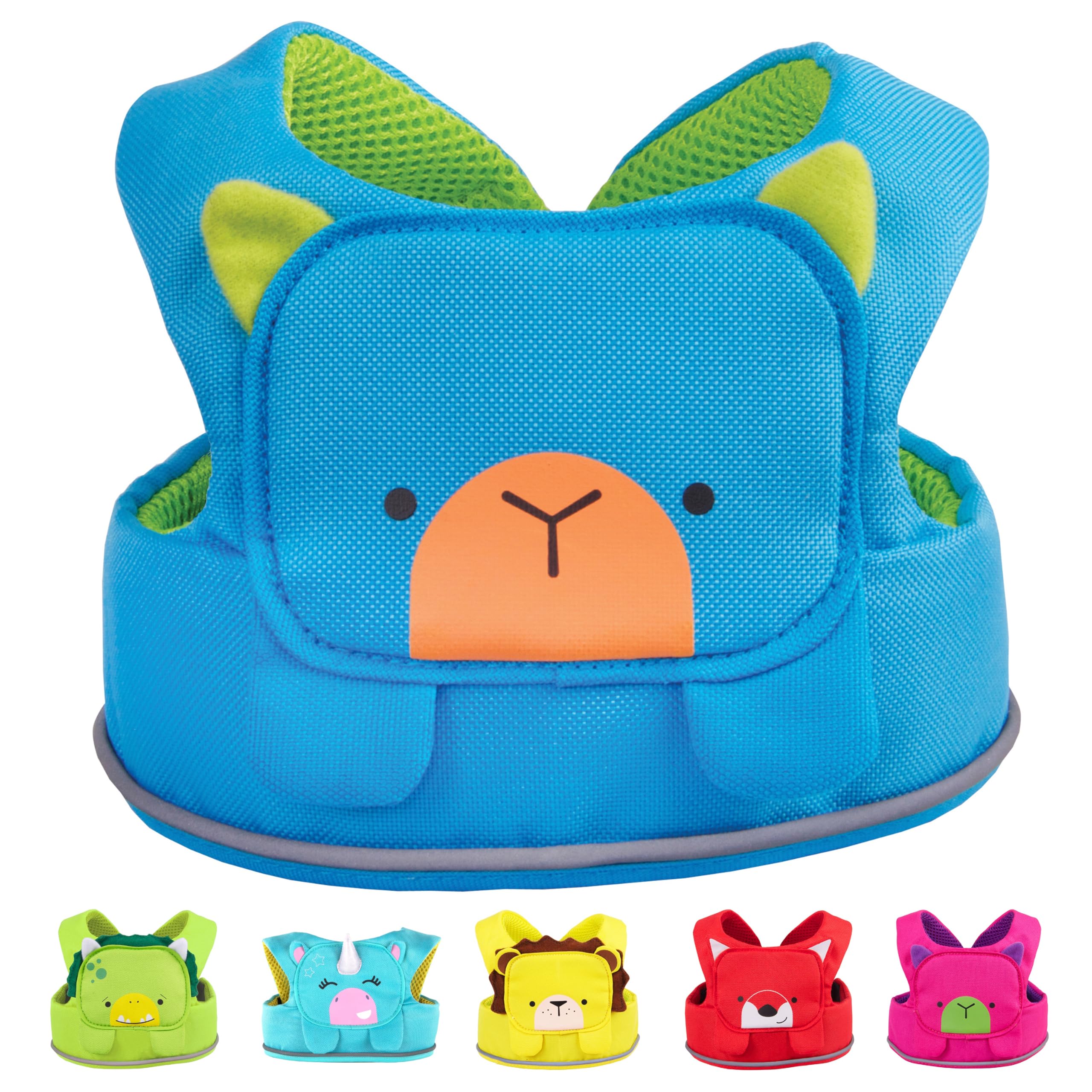 Trunki Toddler Leash - Fuss Free Toddler Walking Reins & Kids Safety Harness | Baby Leash for Kids – Bert Bear (Blue)