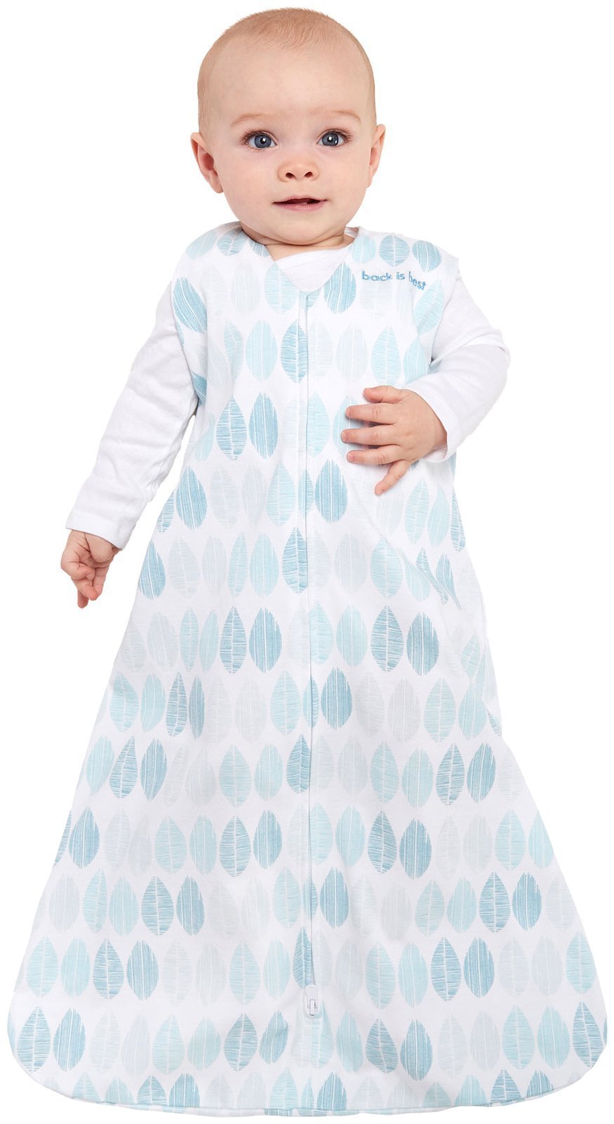 Halo SleepSack, 100% Cotton, Fossil, Aqua, Xlarge