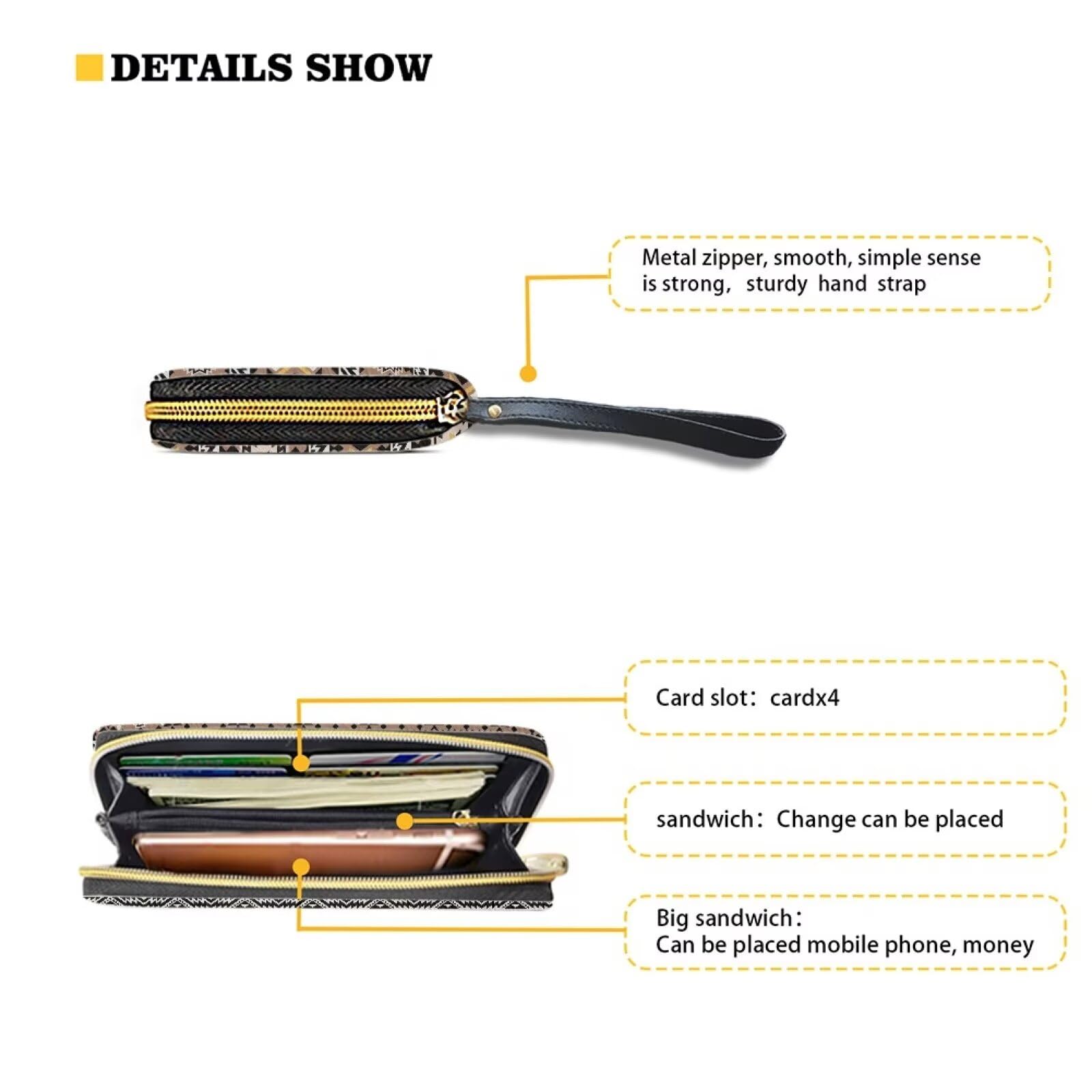 SCRAWLGOD Butterfly Floral Women Leather Wallets RFID Blocking Zip Around Credit Card Holder Clutch Purse Wristlet Strap