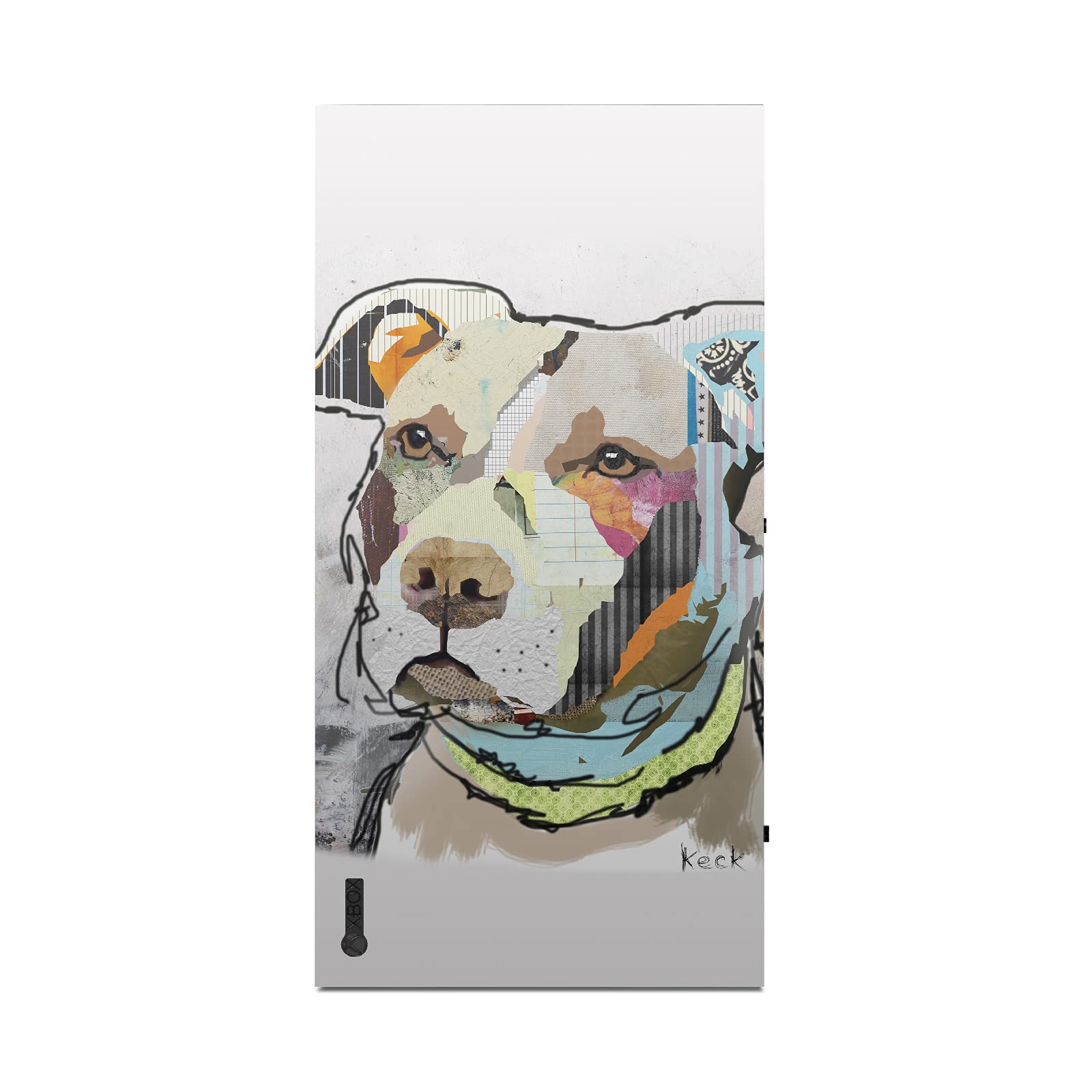 Head Case Designs Officially Licensed Michel Keck Pitbull Art Mix Vinyl Sticker Gaming Skin Decal Cover Compatible With Xbox Series X Console