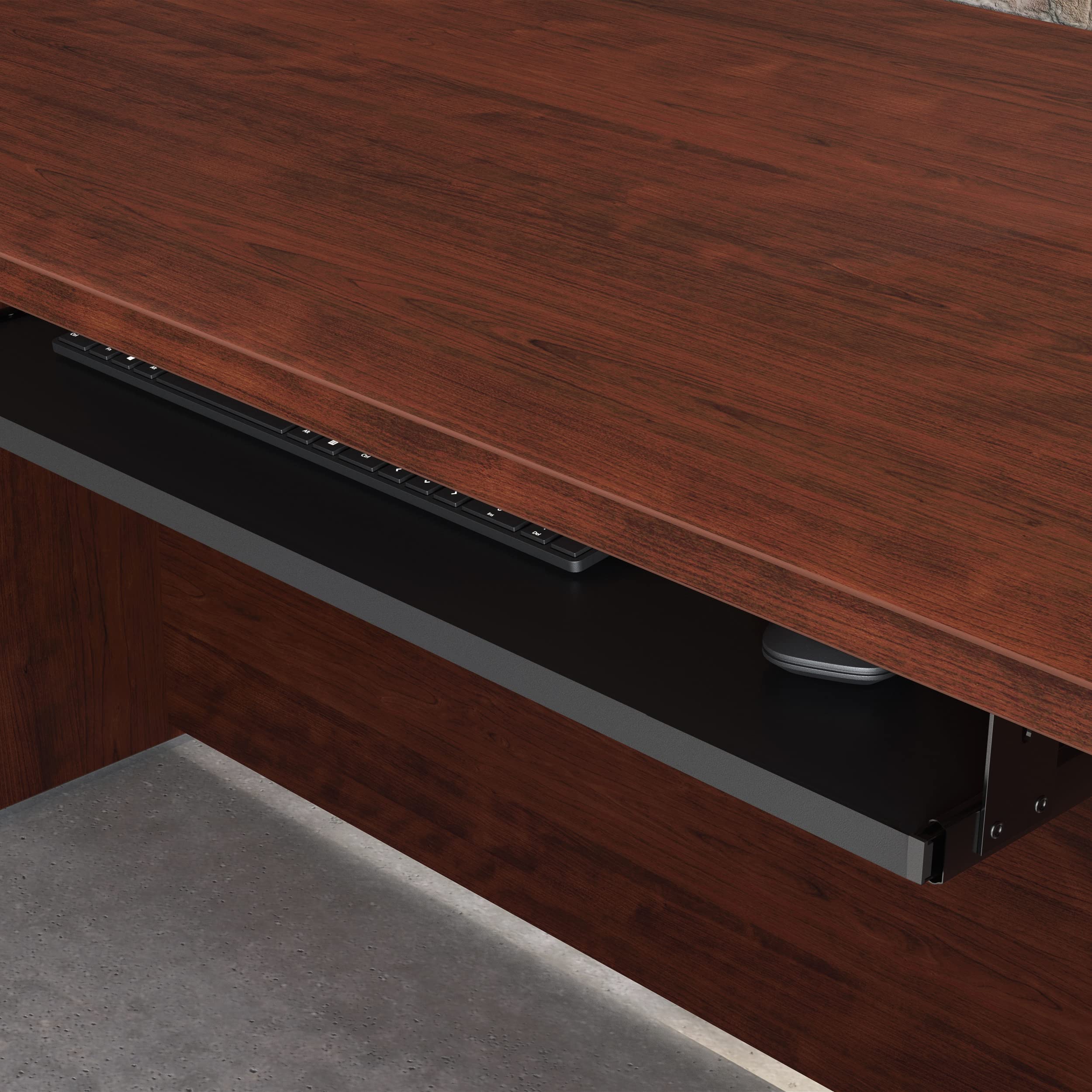 OFFICE WORKS BY SAUDER Keyboard Shelf, Black Finish