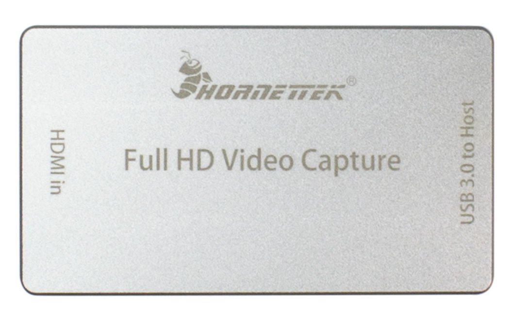 HornetTek HDMI Video Capture Device / Video Game Recorder USB 3.0 1080P 60 FPS Video & Audio Grabber -Zoom Compatible- for VLC, Use Only v2.2.6 or Older Versions
