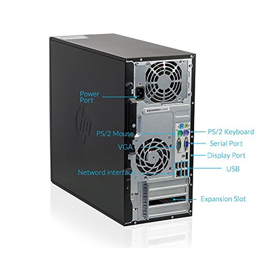 HP Desktop Computer Compaq Pro 6200 MT Intel Core i3-2100 3.10GHz 4GB Ram 250GB Hard Drive DVD+RW Windows (Renewed)
