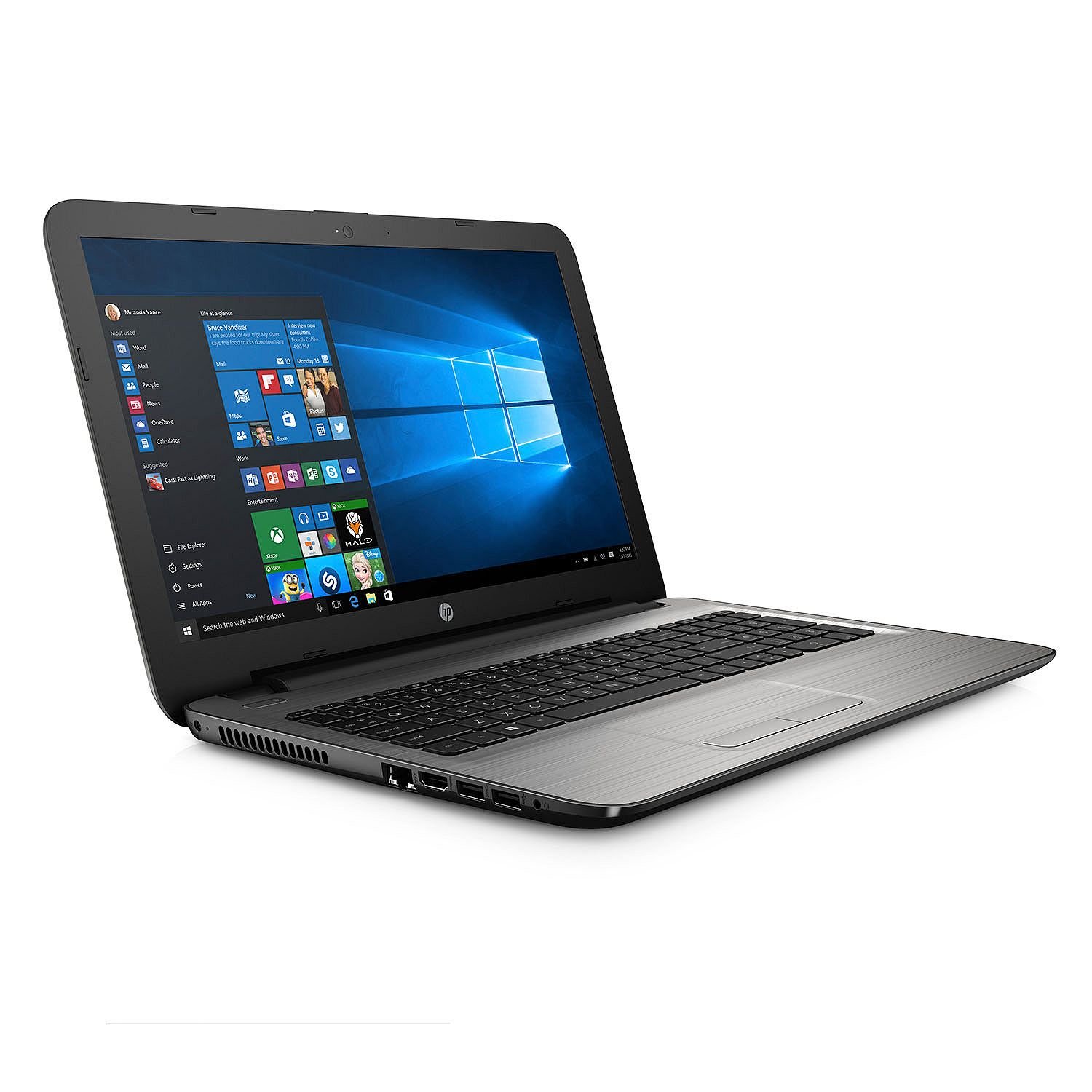 HP Full HD IPS 15.6" Notebook, Intel Core i7-7500U Processor, 16GB Memory, 1TB Hard Drive, 4GB DSC R7 M440 Graphics, Optical Drive, HD Webcam, Windows 10 Home