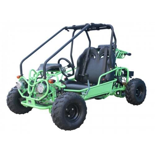 HHH Gokart GK125 is a125CC Gokart Fully Automatic Gas 2 Seater Kandi Mini Raptor gokart with Reverse for Youth (Blue)