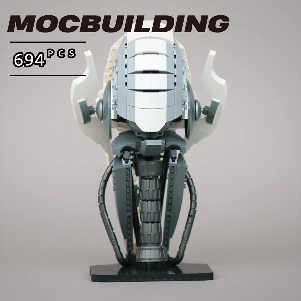 MOCBUILDING Easter Basket Stuffers, Room Decor, Easter Gifts for Kids, General Grievous Helmet Model Blocks Toys for Boys 5-7/Adult Brithday Easter Gifts for Kids 8-12 694pcs