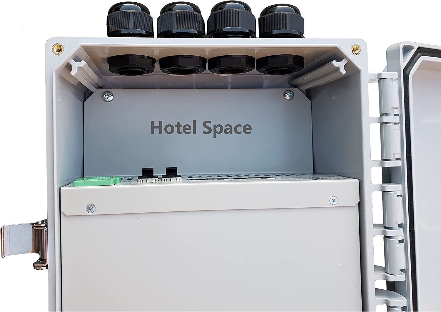 Inscape Data IP68 Outdoor PoE Switch, LPS1800AT-T1, 10-Port 10/100Mbps Unmanaged, 2X Combo Gigabit SFP Fiber/RJ45 Uplink, IEEE 802.3af/at, 240W