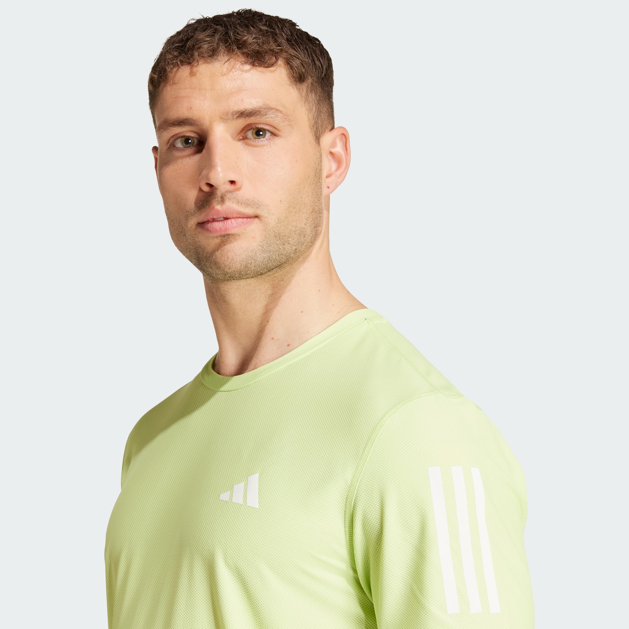 adidas Men's Own The Run T-Shirt, Blue Fusion/Reflective Silver, X-Large