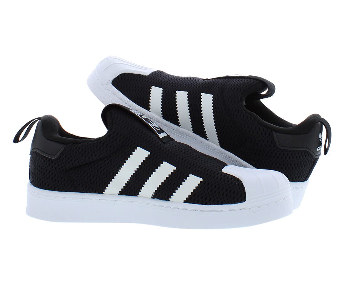 adidas Superstar 360 Boys Shoes Size 1.5, Color: Black/White
