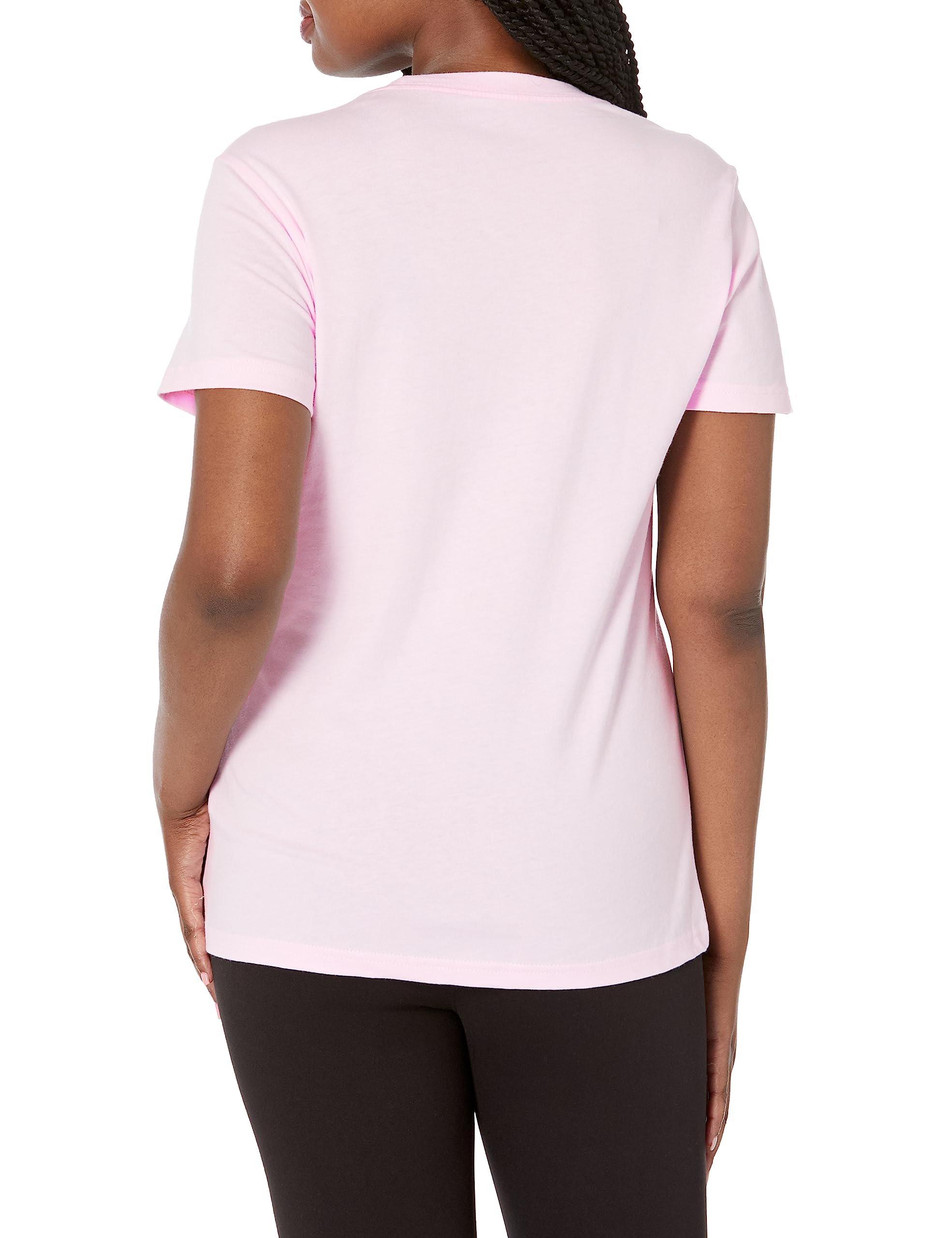 adidas Women's Loungewear Essentials Logo T-Shirt, Wonder Quartz/Pulse Magenta, Large
