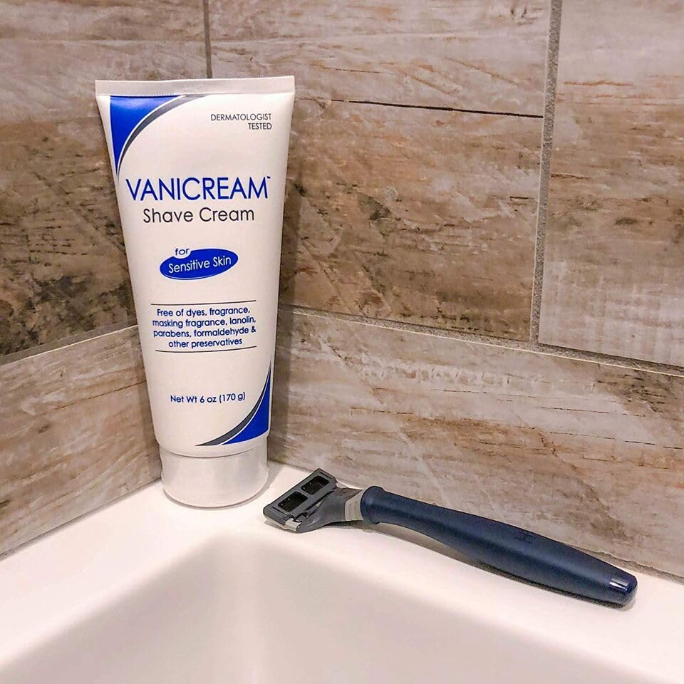 Vanicream Shave Cream for Sensitive Skin - 6 oz, Pack of 4