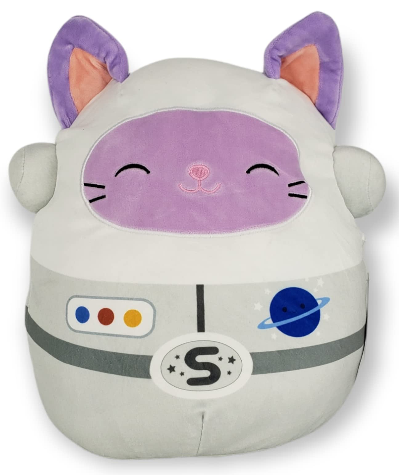 SQUISHMALLOW KellyToys - 12 Inch (30cm) - Brielle The Astronaut Cat - Super Soft Plush Toy Animal Pillow Pal Buddy Stuffed Animal Birthday Gift